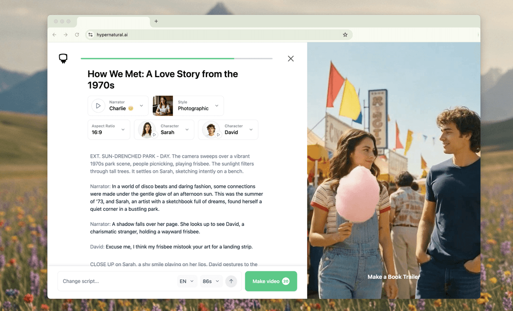 Hypernatural | Shorts and Reels from Text